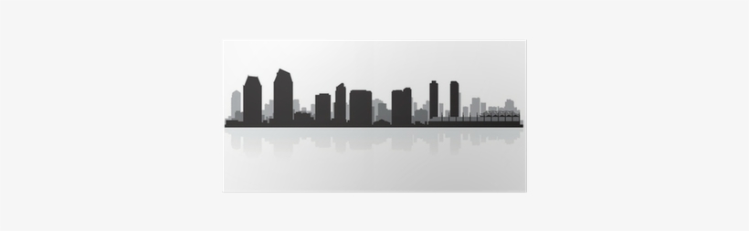 Download Transparent San Diego Skyline Shower Curtain - PNGkit