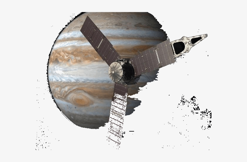 Image Shows The Juno Spacecraft - Jupiter - 585x458 PNG Download - PNGkit