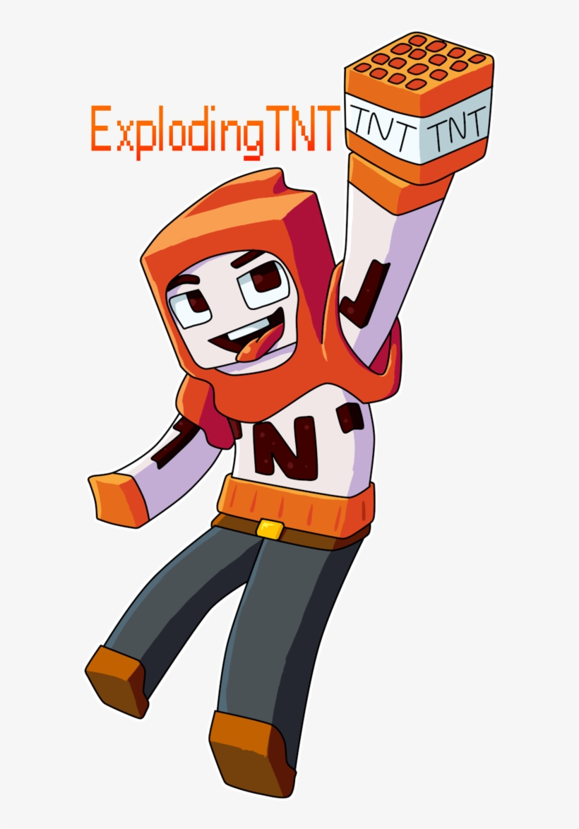 Awesome Exploding Tnt Fanart Tnt Minecraft, Pink Sheep, - Draw ...