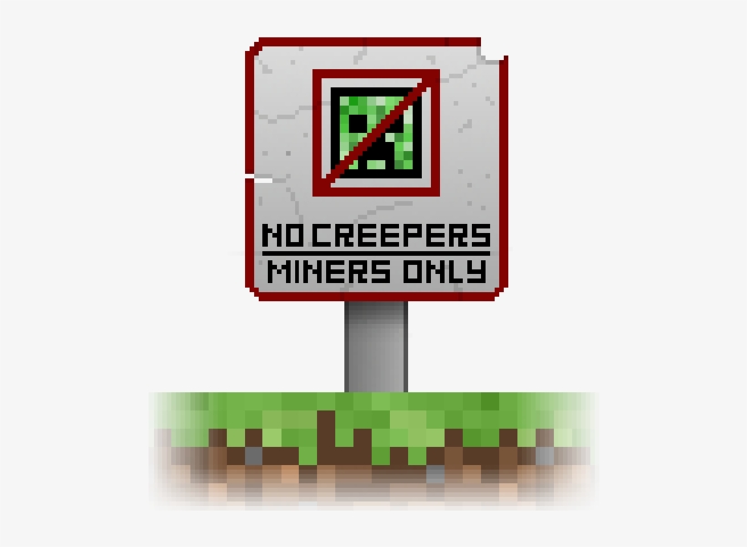 Bukkit - Minecraft No Creepers Sihn - 500x550 PNG Download - PNGkit