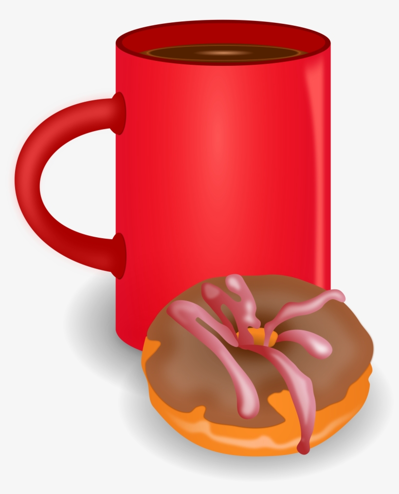 Coffee And Donuts Clip Art Free - Coffee And Donuts Png - 504x599 PNG ...