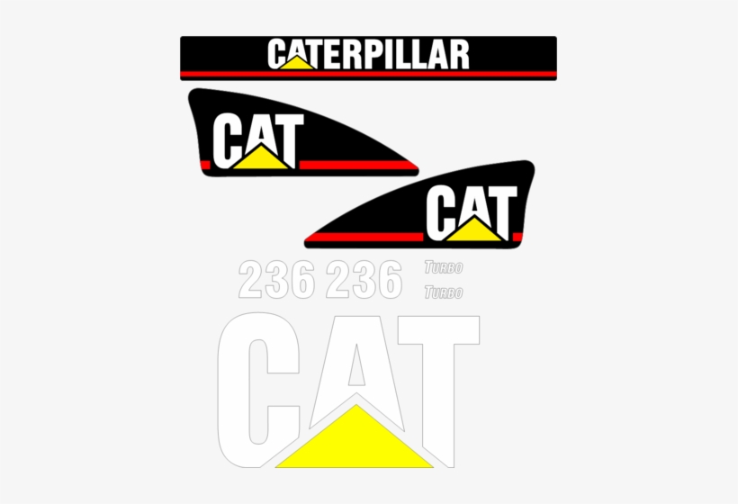 Download Transparent Caterpillar Decals All Things Equipment - Sticker ...