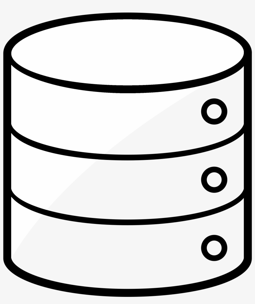 Download Transparent Amazon Database Logo Black And White - Data ...