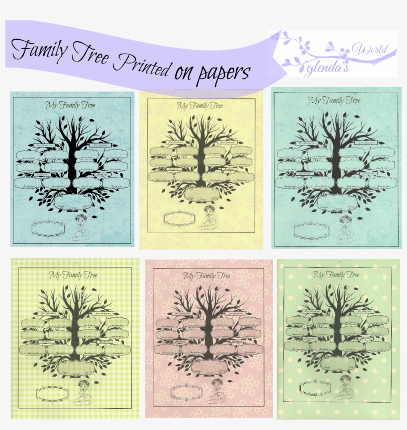 Family Tree Printed On Baby Ppaers - 3drose Qs 213104 2 Tree Of Life ...