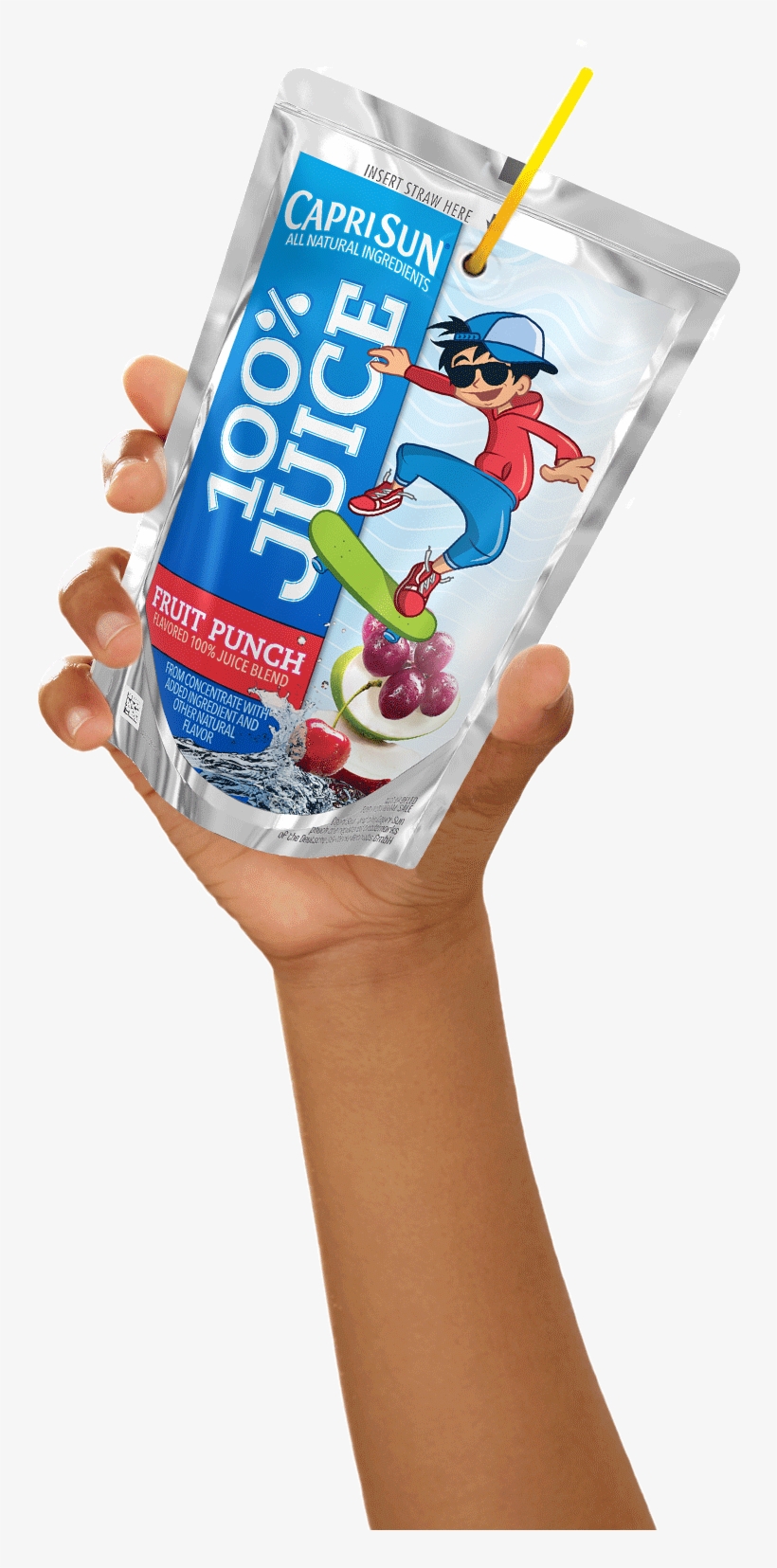 Capri Sun Source - Capri Sun 100 Juice Fruit Punch - 821x1614 PNG ...