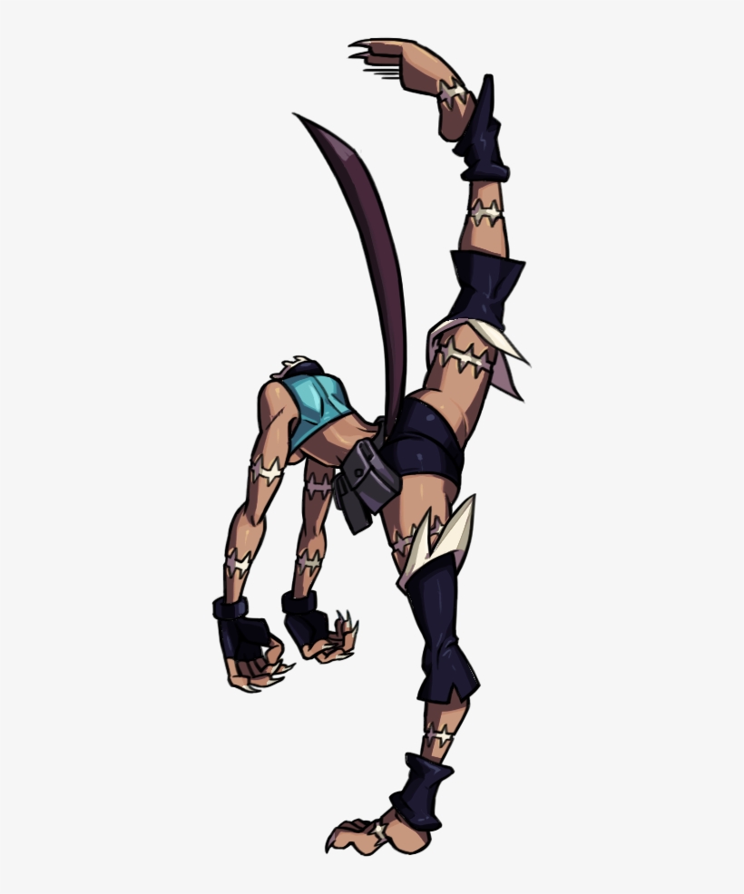 With Her Head On, Ms - Skullgirls Ms Fortune Headless - 355x906 PNG ...