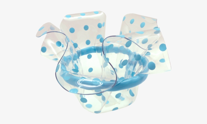 Acrylic Container With Blue Polka Dots - Blue - 600x600 PNG Download ...