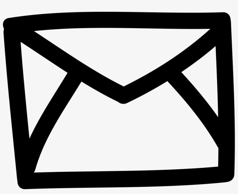Mail Envelope Back Hand Drawn Outline Comments - Email Draw Icon ...