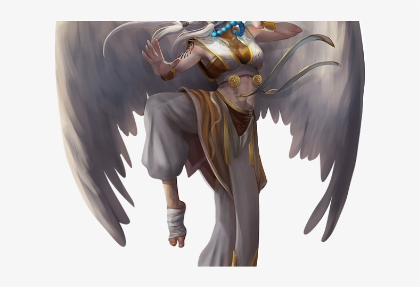 Download Transparent Angel Warrior Png Transparent Images - D&d Aasimar Monk - PNGkit