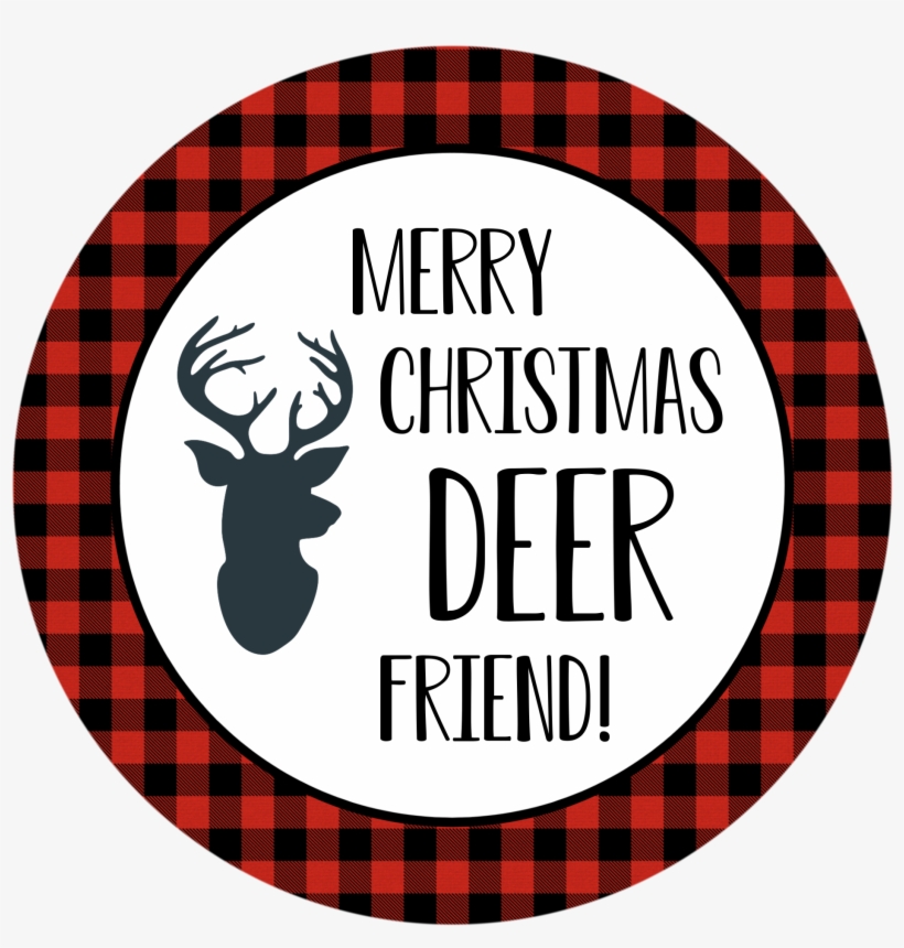Deer Friend Tag - Generic Personalized Rustic Deer Family Name ...