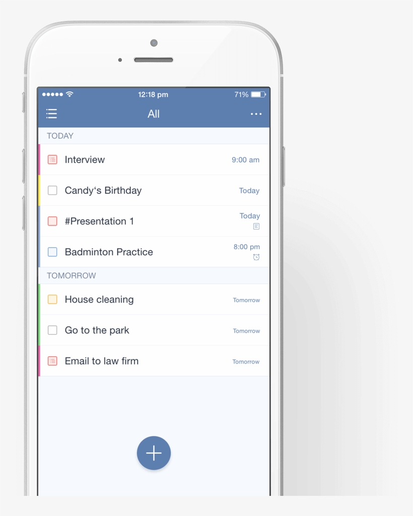 Todo List, Checklist And Task Manager App For Android, - Iphone - 960x1060 PNG Download - PNGkit