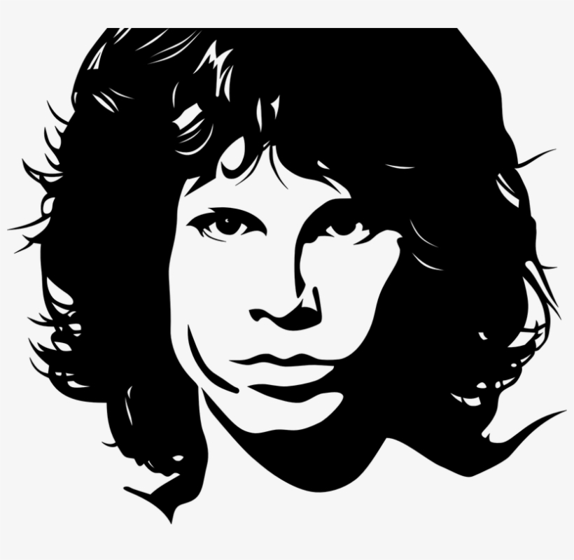 Silhouette Cameo Projects - Jim Morrison - 812x720 PNG Download - PNGkit