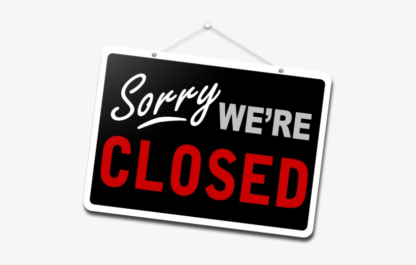 Closed-sign - Closed For Business - 500x452 PNG Download - PNGkit