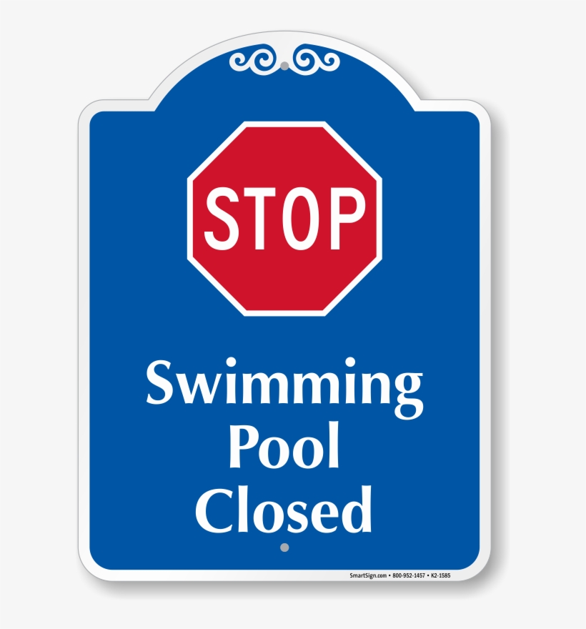 Swimming Pool Is Closed - 608x800 PNG Download - PNGkit