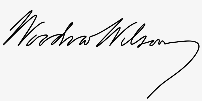 Woodrow Wilson Signature - 1200x558 PNG Download - PNGkit