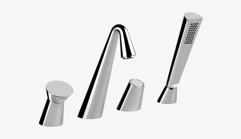 Gessi Cono Cono Four Hole Bath Mixer Wall & Basin Mixers - Bathtub - 600x600 PNG Download - PNGkit