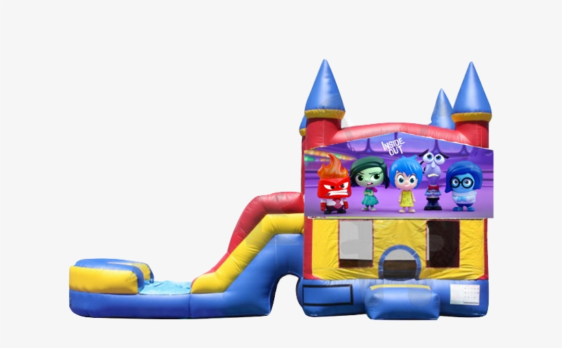 Combo Castle Slide Inside Out - Inflatable - 800x450 PNG Download - PNGkit