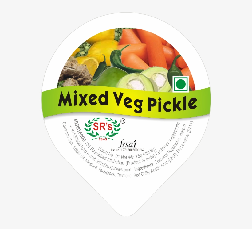 Products - Pickled Mixed Vegetables Label - 554x667 PNG Download - PNGkit