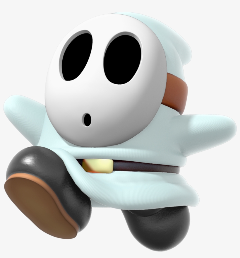Mkdx White Shy Guy - White Shy Guy - 1400x1436 PNG Download - PNGkit