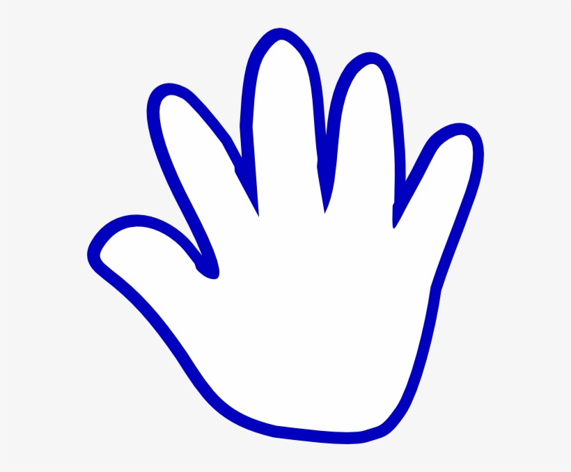 Blue Cartoon Hand Svg Clip Arts 570 X 598 Px - 570x598 PNG Download ...
