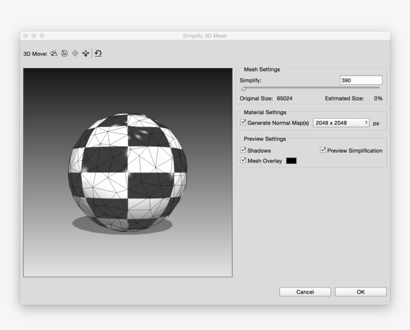 Preview Of Mesh Simplification Changes - Adobe Photoshop - 1980x1508 ...
