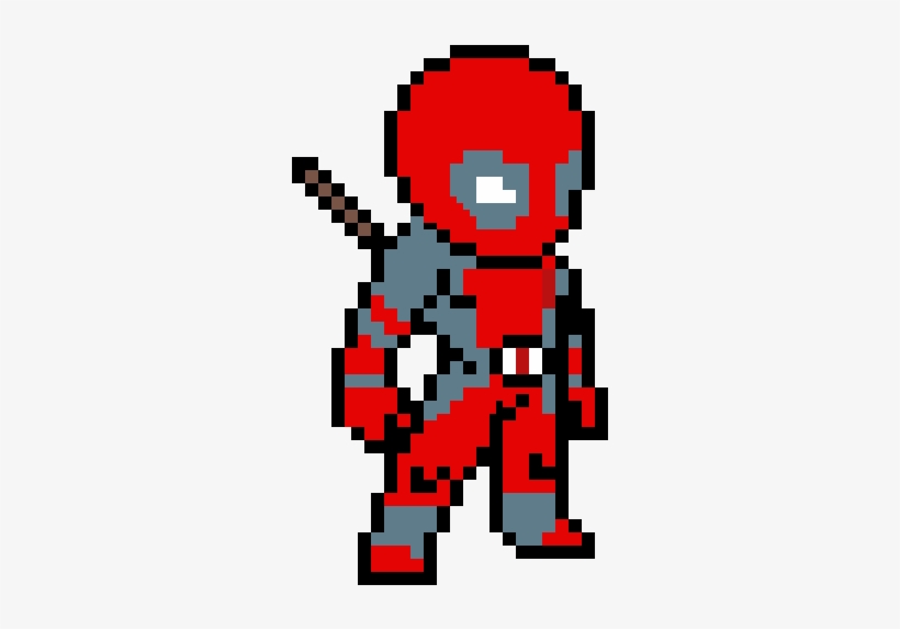 Random Image From User - Deadpool Pixel Art - 600x600 PNG Download - PNGkit
