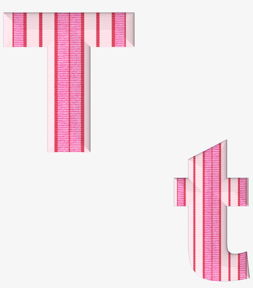 Abc Alphabet T Fabric Stripes 732859 - Letra De Tecido Png - 2515x3123 ...