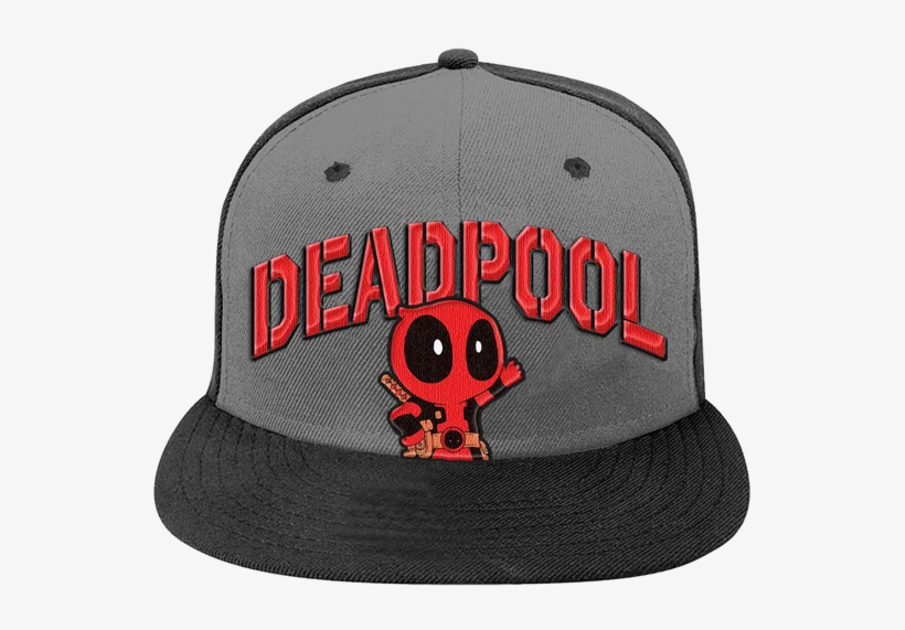 Grey Cute Deadpool Cap - Baseball Cap - 1000x505 PNG Download - PNGkit