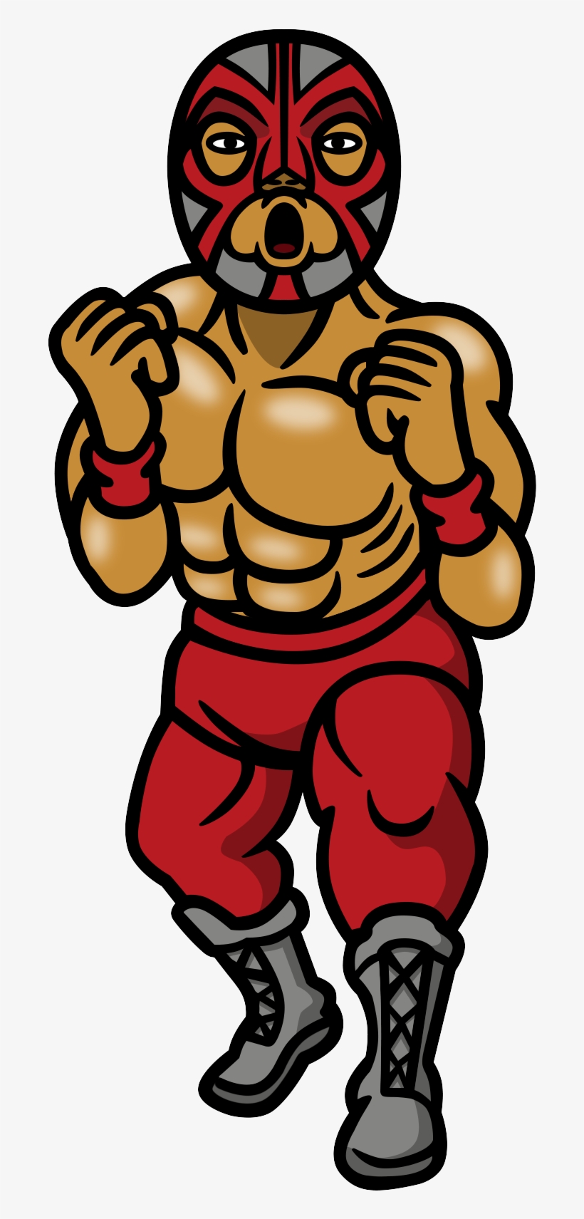 Wrestler - Ringside Wrestler Rhythm Heaven - 686x1631 PNG Download - PNGkit