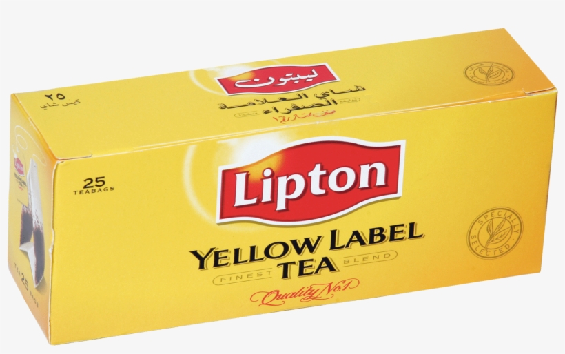Download Transparent Lipton Tea 25 A - Lipton Yellow Label Tea Bags ...