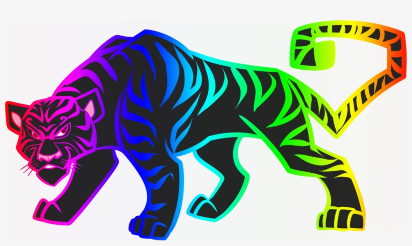 Download Transparent Rainbow Tiger By Nightwind - Tiger - PNGkit