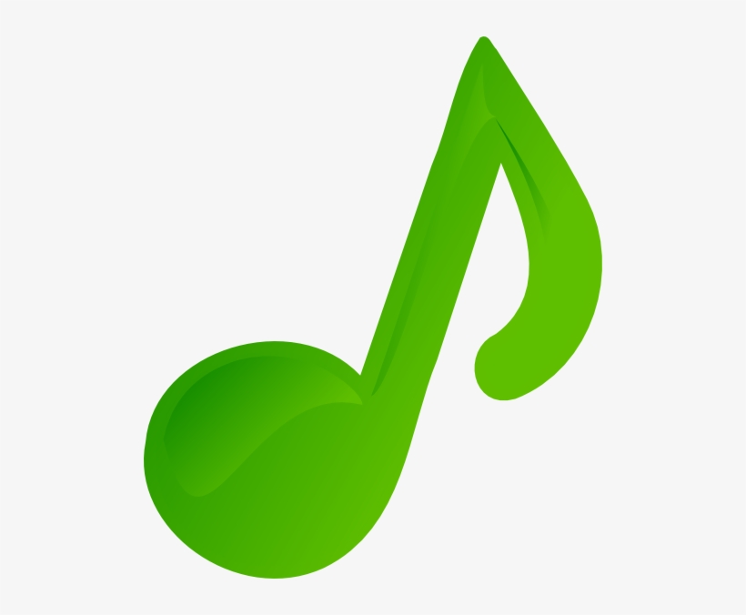 How To Set Use Green Music Note Clipart - 504x596 PNG Download - PNGkit