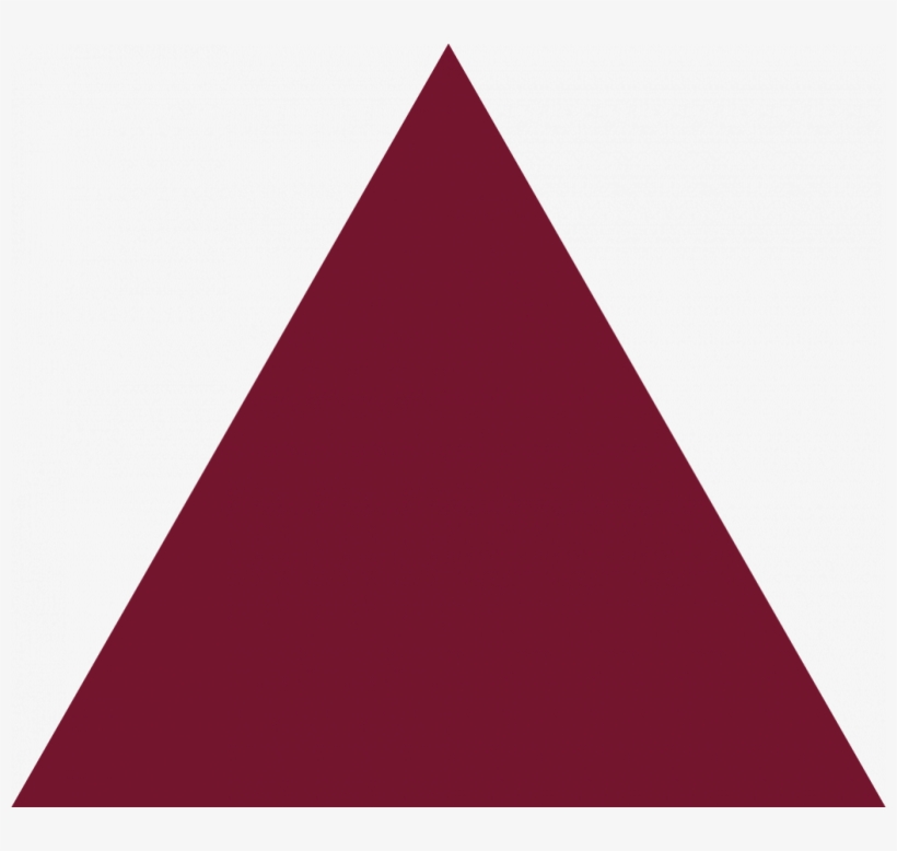 Burgundy Triangle Shape Clipart - Triangle - 800x698 PNG Download - PNGkit