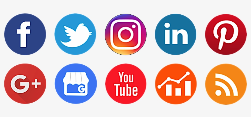 Social Media Icons For Social Media Management Platform, - Social Media Platforms Transparernt ...