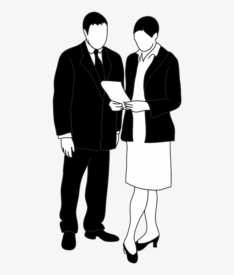 Graphic Library Library People Standing And Talking - Businessperson ...