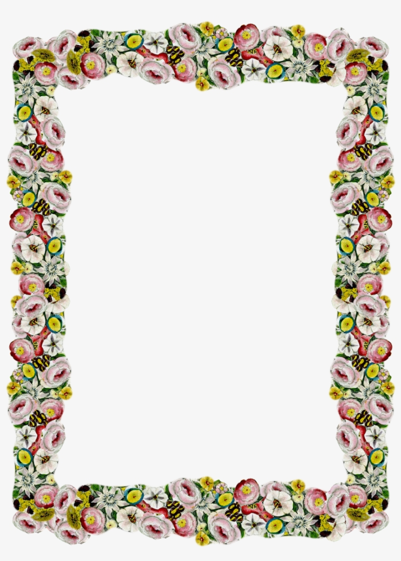 Vintage Borders, Flower Borders, Floral Border, Vintage - Vintage ...
