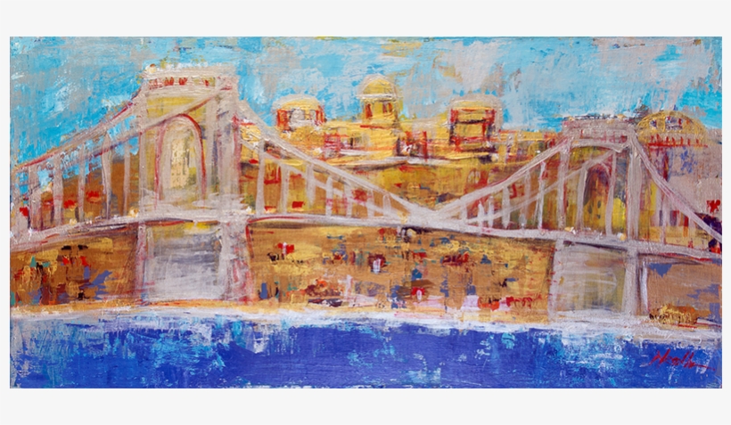Chain Bridge - Painting - 800x600 PNG Download - PNGkit