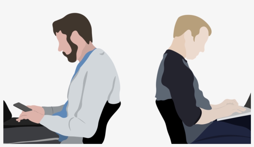 Two Men Back To Back - 1000x752 PNG Download - PNGkit