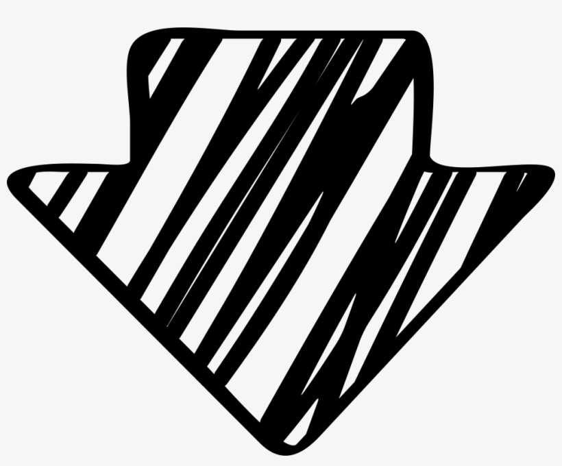 Sketched Arrow Pointing Down - Arrow Down Sketch - 980x766 PNG Download ...