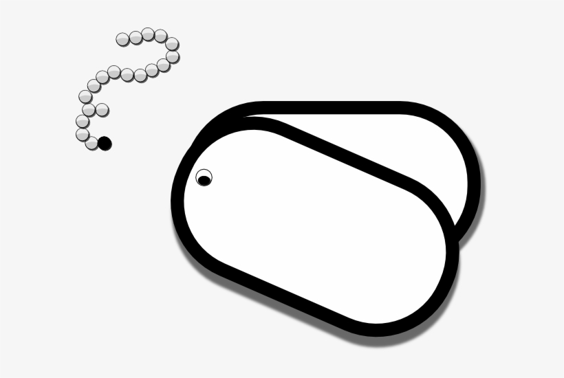 Dog Tag Coloring Page - Dog Tags Clip Art - 600x470 PNG Download - PNGkit