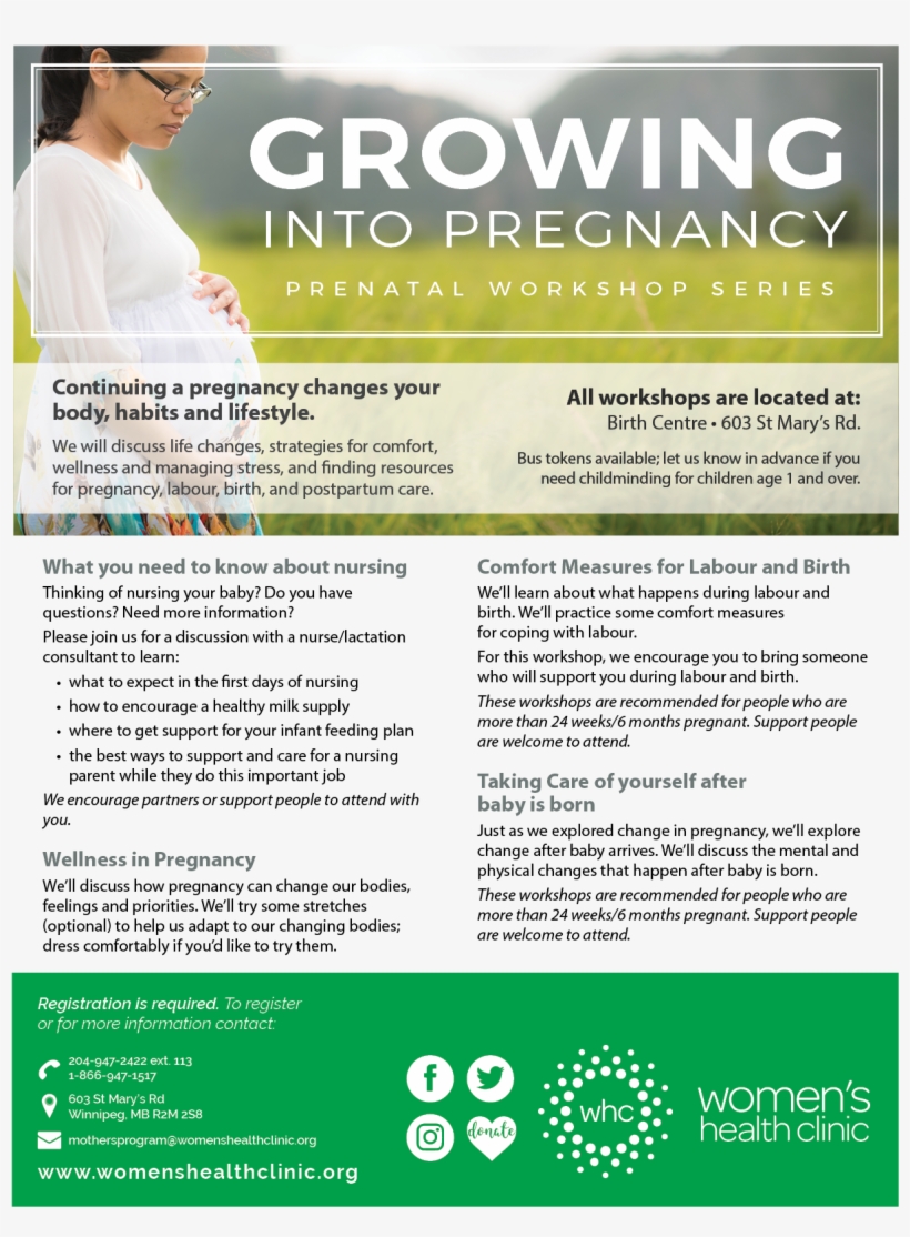 Download Our Growing Into Pregnancy Workshop Flyer - Prenatal Nutrition ...