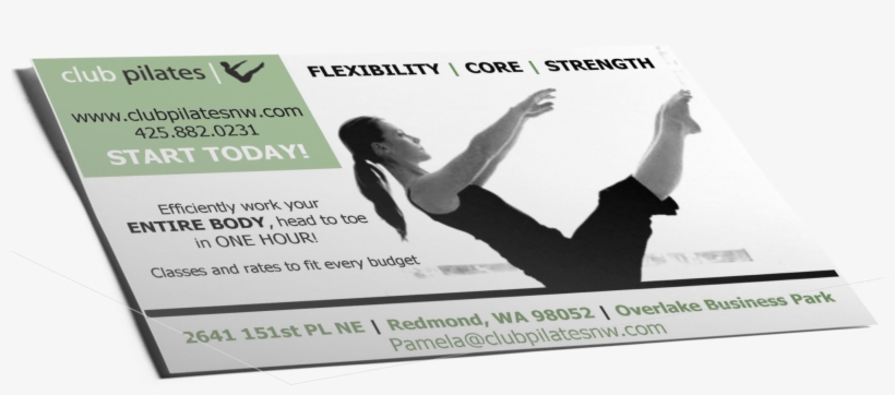 Club Pilates Half Flyer - Advertising - 2000x861 PNG Download - PNGkit
