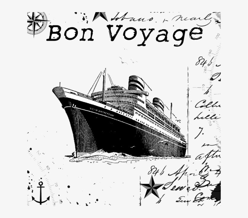 Geocache Description - - Black And White Drawing Of Titanic Ship ...