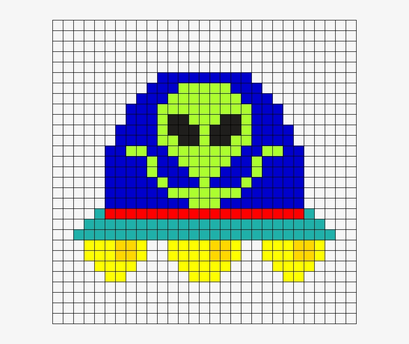 Ufo Perler Bead Pattern - Planet Hama Bead Patterns - 610x610 PNG ...