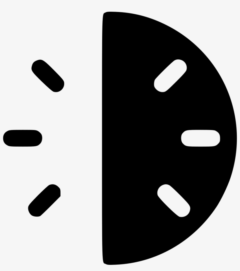 Png File Svg - Half Clock Icon Png - 906x980 PNG Download - PNGkit