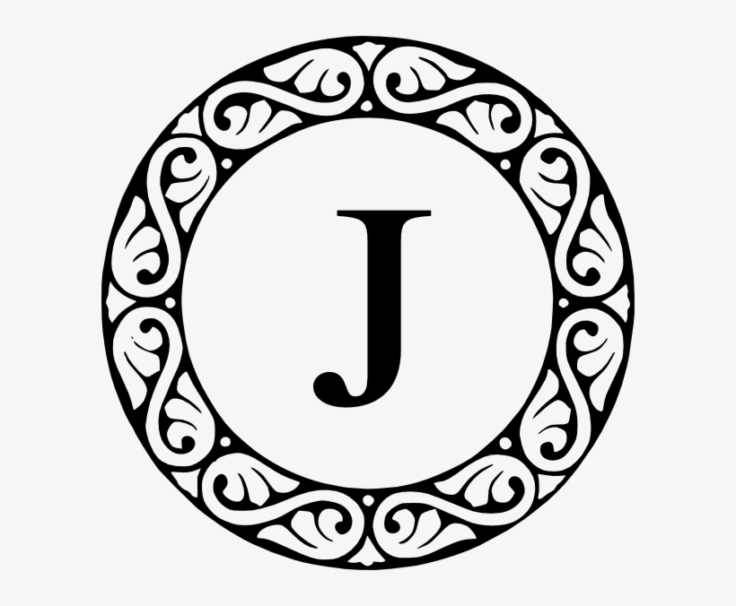 J Clipart - Letter J Monogram Png - 594x596 PNG Download - PNGkit