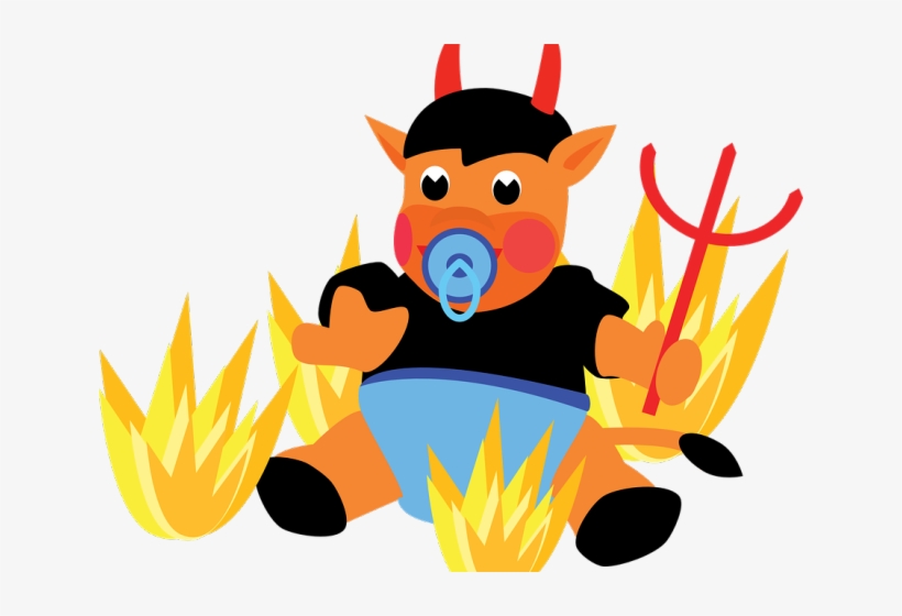 Demon Clipart Baby Devil - Devil Baby Throw Blanket - 640x480 PNG ...