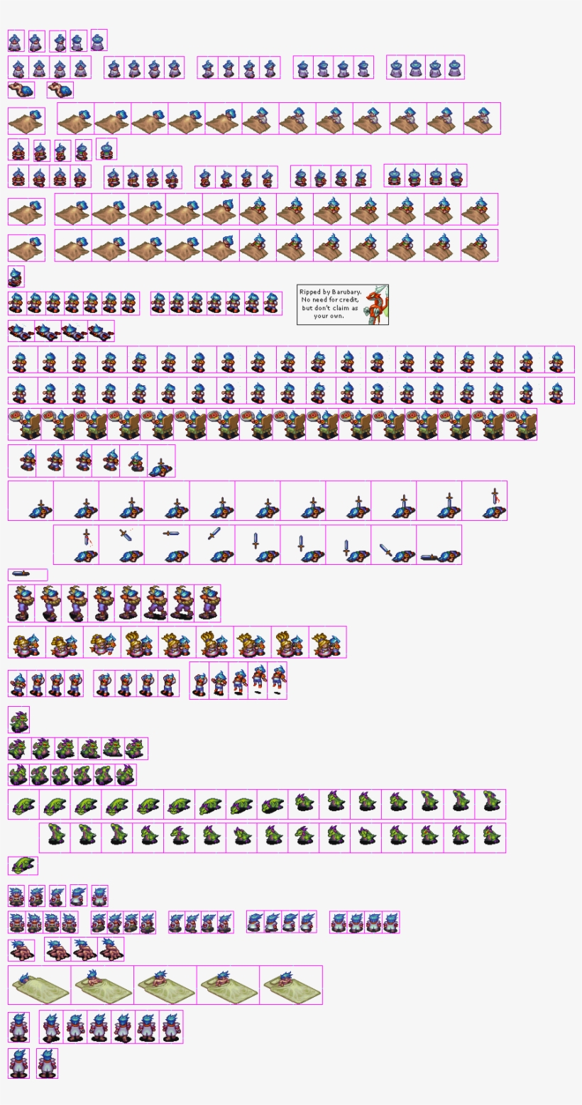 Breath Of Fire - Breath Of Fire 3 Ryu Sprite - 888x1632 PNG Download ...