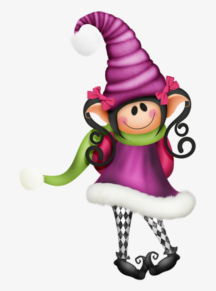 Elves On Overtime - Gnomes In Winter Clipart - 683x1024 PNG Download ...