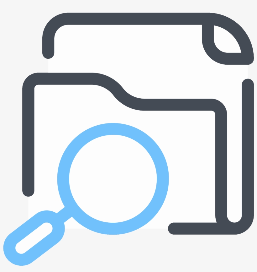 Search Folder Icon - Icon - 1600x1600 PNG Download - PNGkit